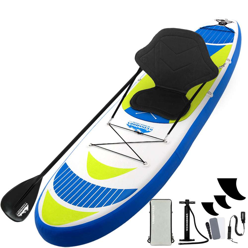 Weisshorn Stand Up Paddle Board 11ft Inflatable SUP Surfboard Paddlebo ...